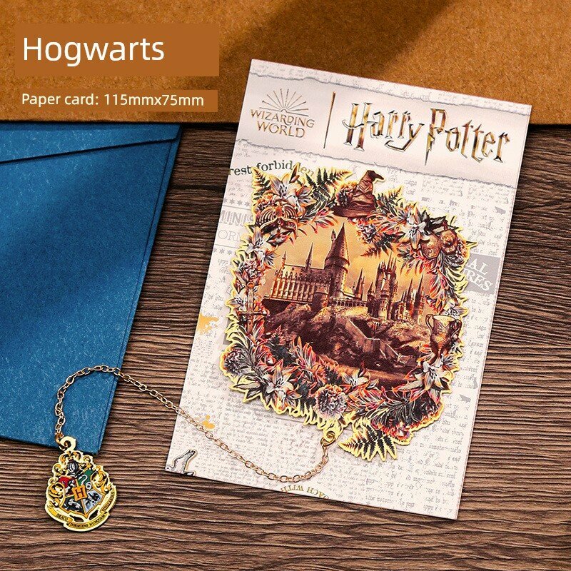 Оригинальные товары по мотивам Гарри Поттера, металлические закладки «Магическая академия», канцелярские принадлежности