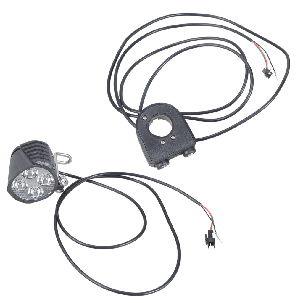 Складной электрический велосипед для вождения мощностью 12 Вт со сверхяркой светодиодной подсветкой, встроенный динамик