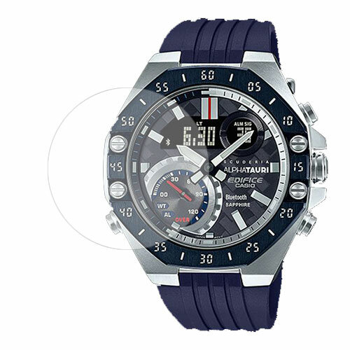 Скрин Мобайл защитный экран для часов Casio ECB-10AT-1A из гидрогелевая плёнка прозрачная