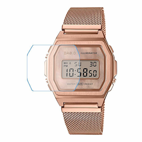 Скрин Мобайл защитный экран для часов Casio A1000MPG-9EF из нано стекло 9H