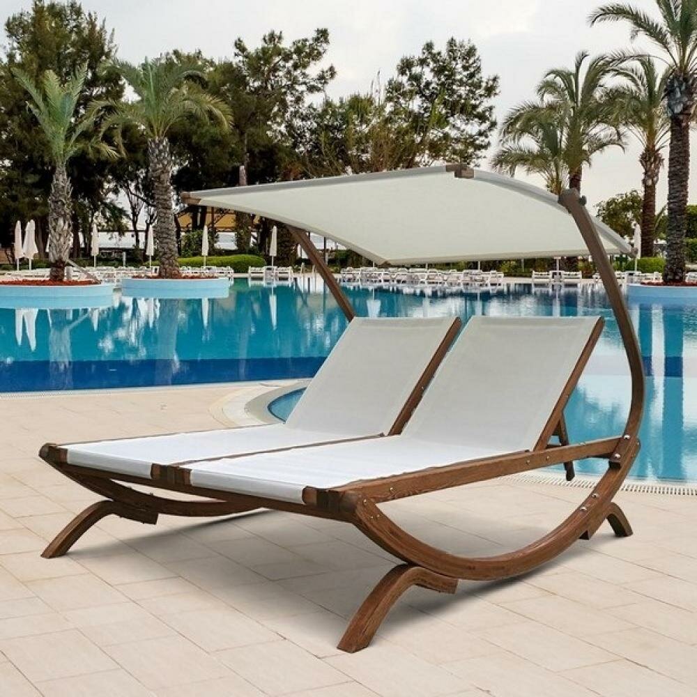 Шезлонг-лежак садовый AFM-510, серый