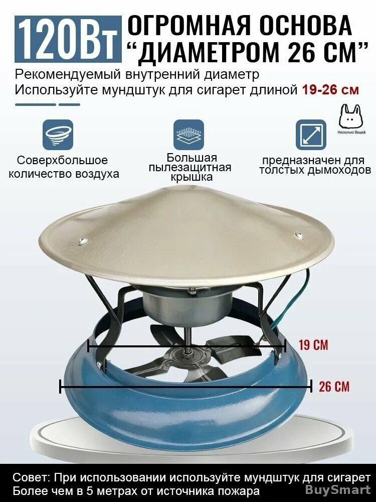 Эксклюзивный вытяжной вентилятор 120Вт 220В