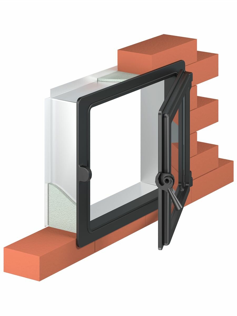 Тоннель монтажный для печной и каминной дверки Этна Панорама (352х452х120)