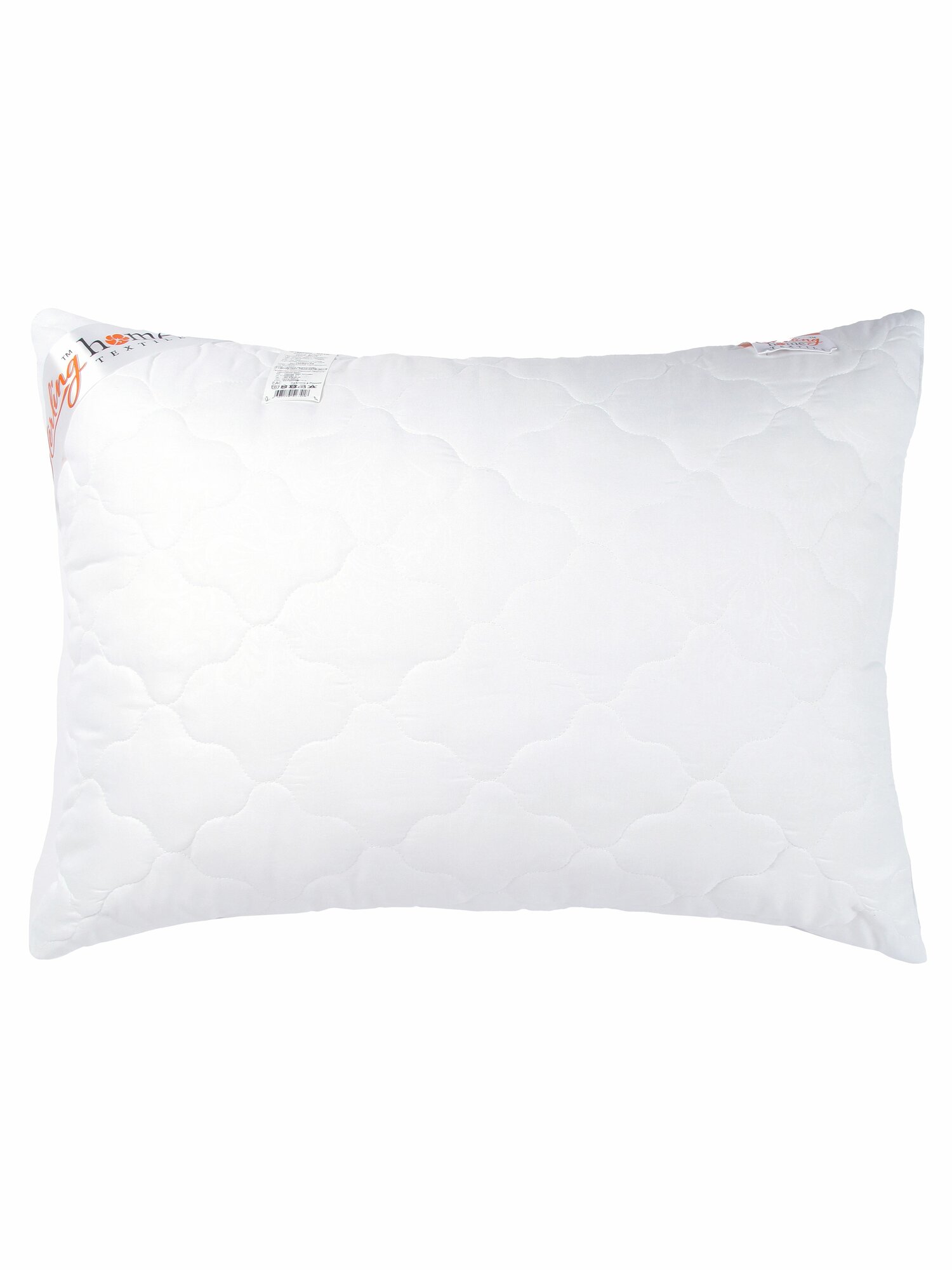 Подушка Sterling Home Textile "Бамбук", анатомическая, съемный чехол, 50х70 см, хлопок, белая