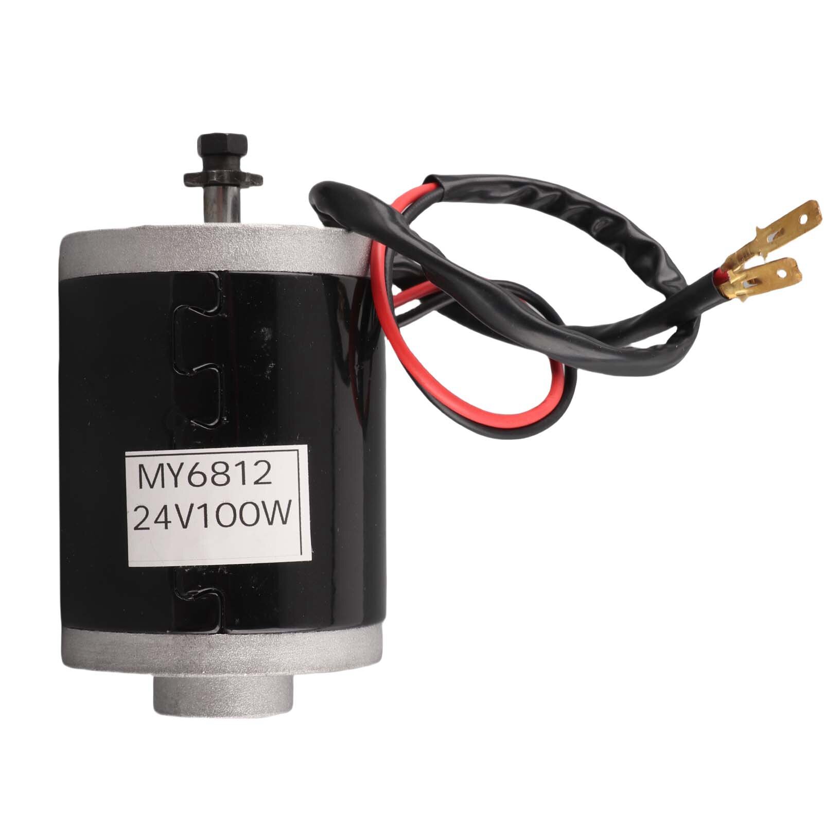 MY6812 24 В 100 Вт высокоскоростной небольшой щеточный двигатель с ременным шкивом, аксессуар для электросамоката