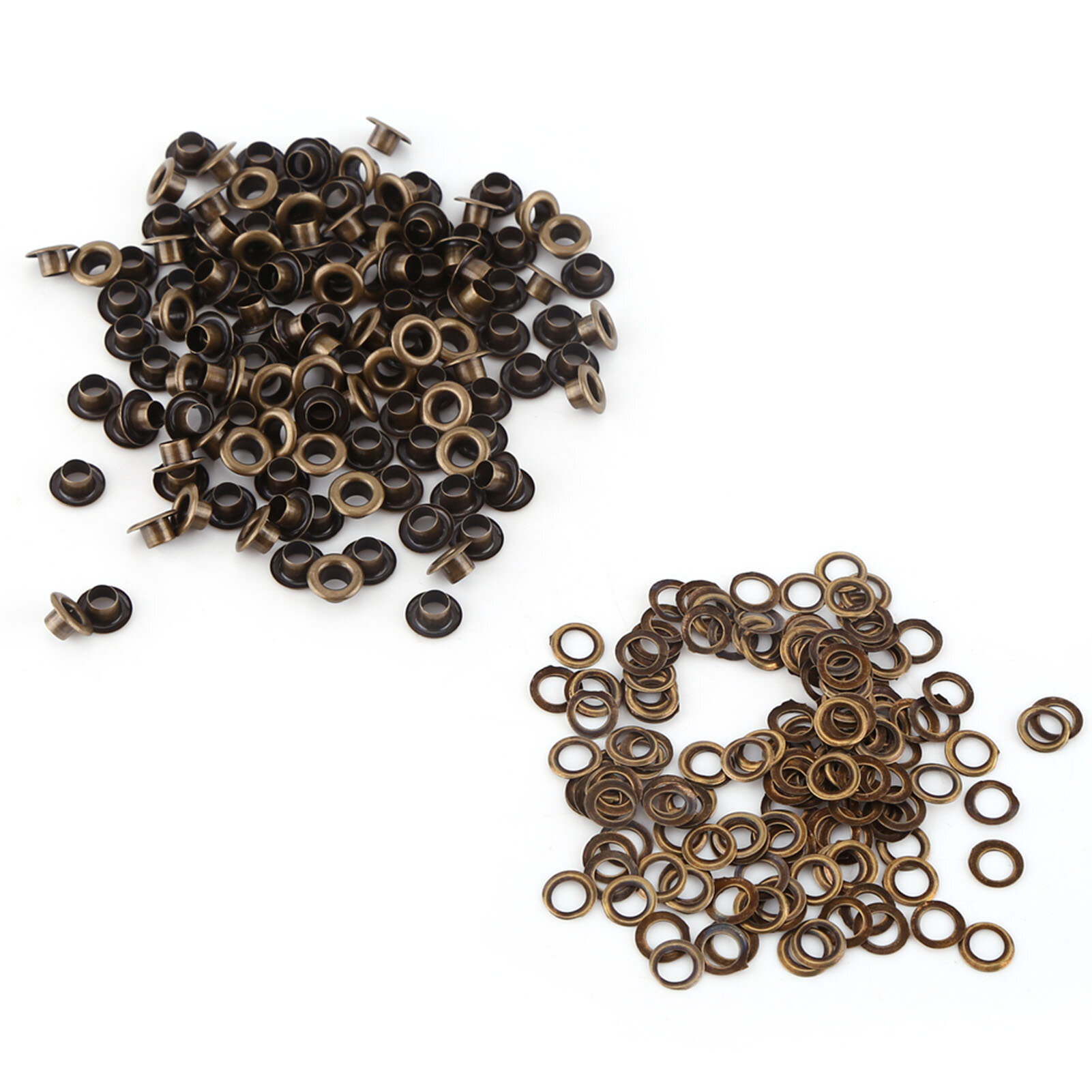 Eyelets with Washer for Shoes Belts Bags Leather Pack of 100 pcs(Inner Diameter 6mm)