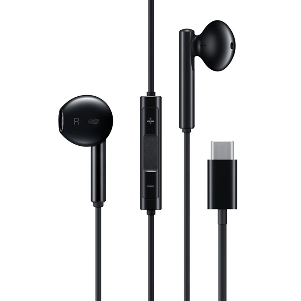 HUAWEI CM33 Наушники USB C Полустыковые Проводные с Микрофоном/Регулятором Громкости Легкие Тип-C Для Работы/Путешествий/Спорта