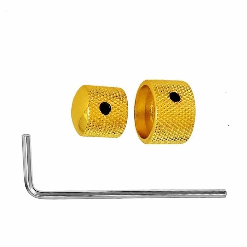 Двухслойная металлическая ручка регулировки громкости электрогитары-золото