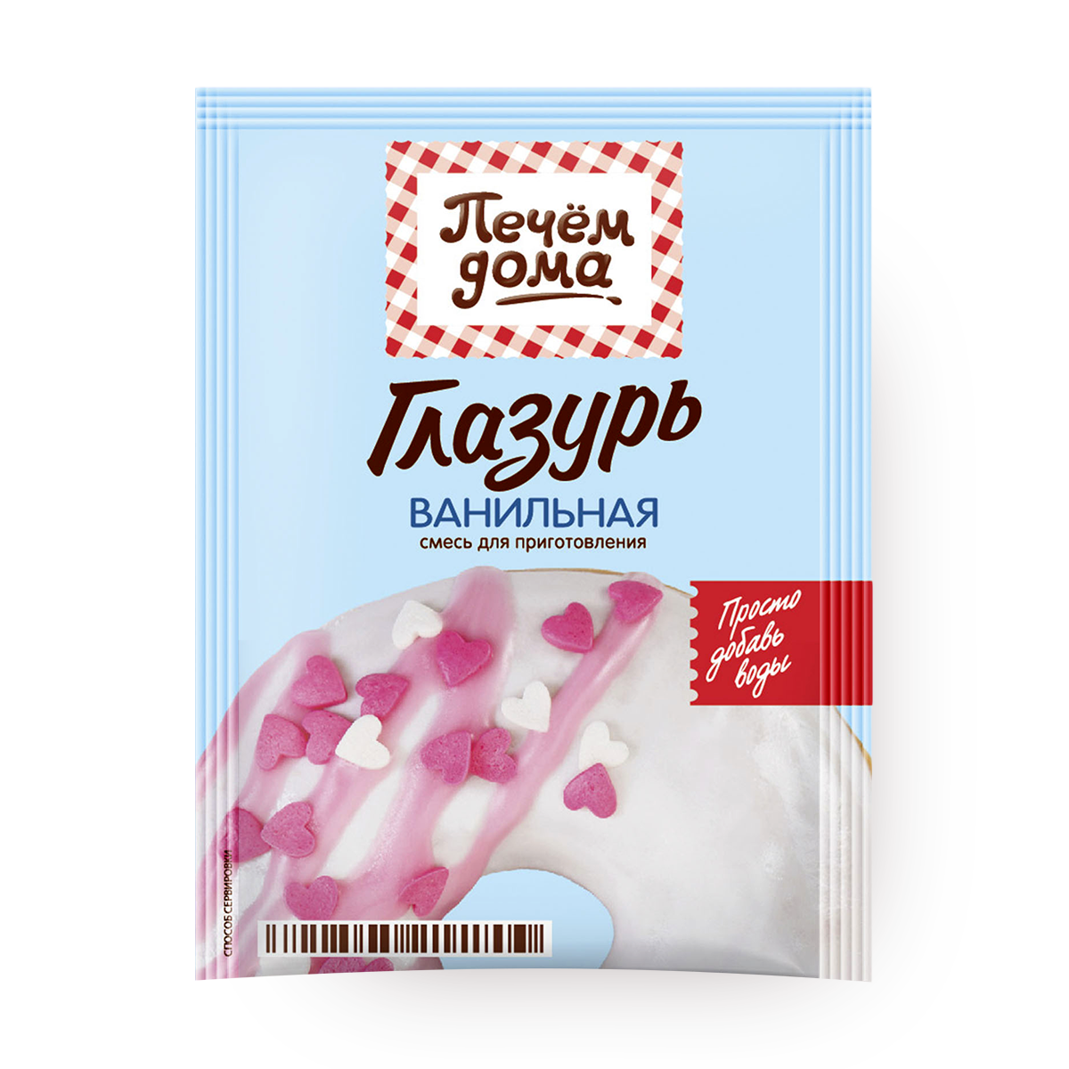 Глазурь Печём Дома, сахарная, ванильная, 90 г, от 0 °C до +25 °C