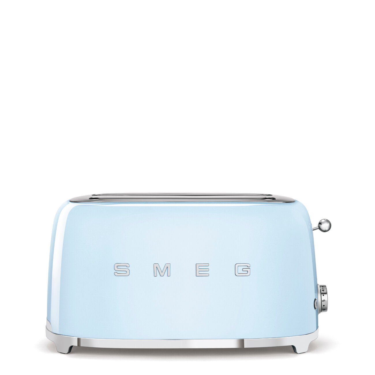 Тостер SMEG TSF02PBEU, регулировка степени обжаривания, подогрев, разморозка, 4 ломтика хлеба — фото 1