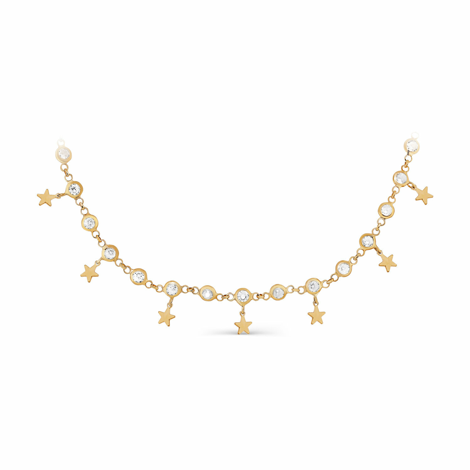 Колье, серебро, 925 проба, родирование, фианит