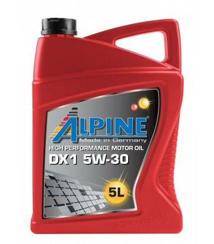 Масло синтетическое Alpine DX1 5W30 5л, арт. 0101662 5W-30 DX1 5л