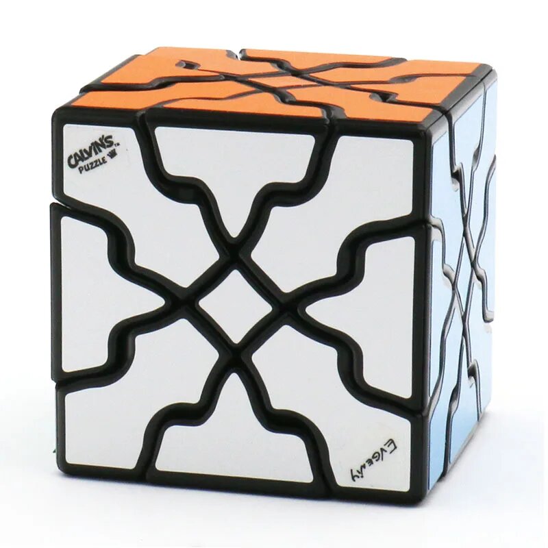 Calvin's Puzzle Curvy Dino Cube Black