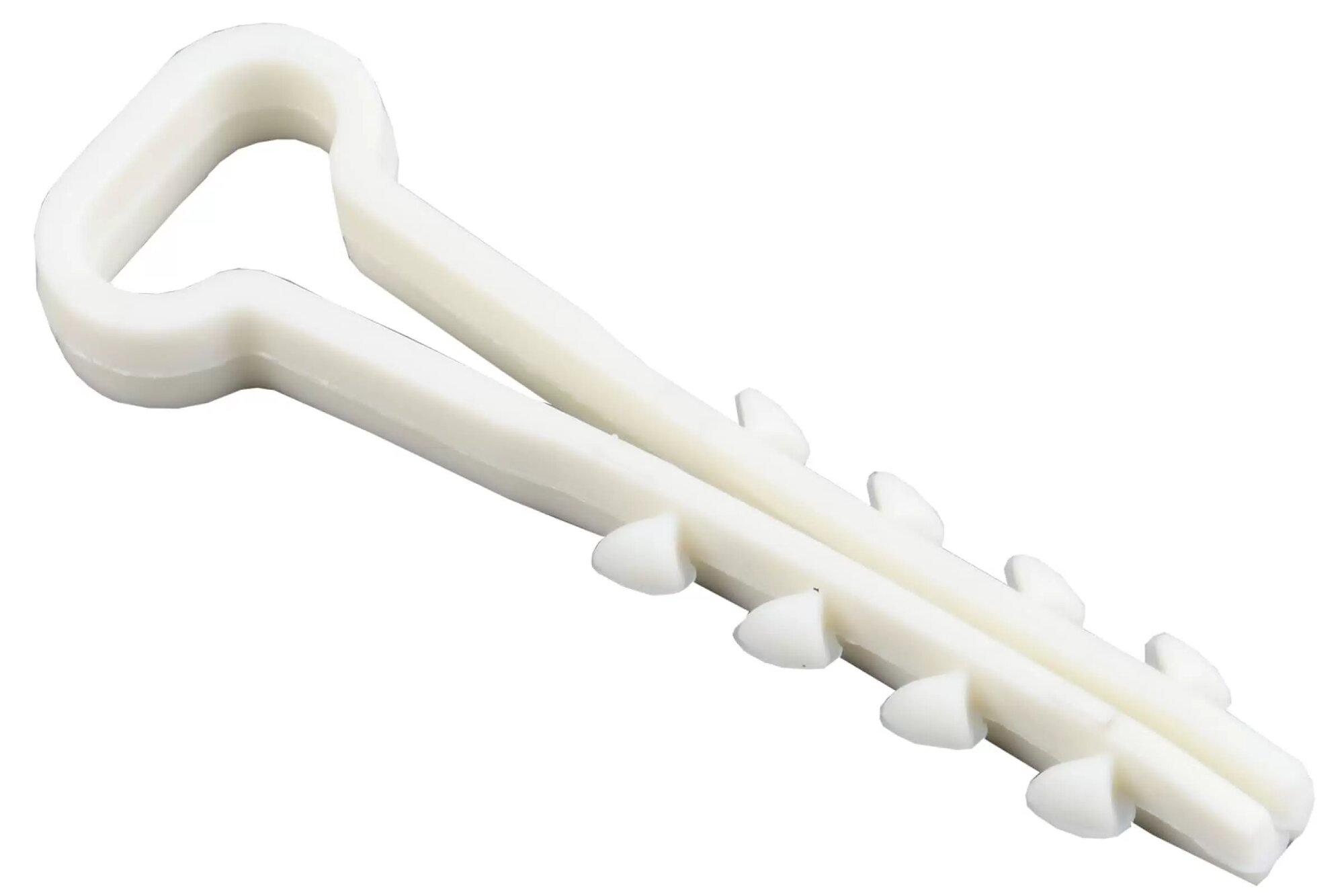 Дюбель хомут прямоугольный 12х6 белый "МастерБолтиков" (25 шт)