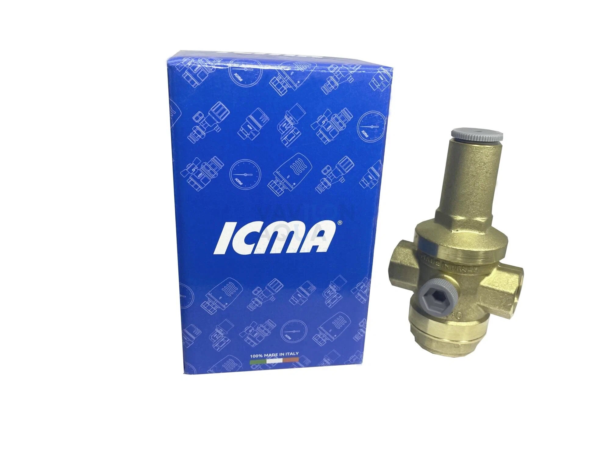 Редуктор давления поршневой (ICMA Италия) 1/2" внутренняя - внутренняя резьба 91246AD05