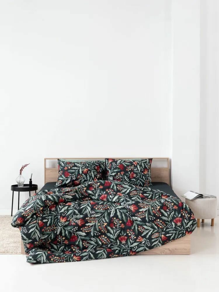 Постельное белье 2 спальное бязь 200х200 гарасу (самметсблад SAMMETSBLAD икеа)