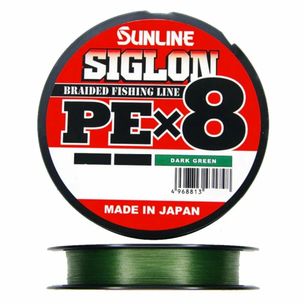 Шнур плетеный Sunline SIGLON PE×8 300M(Dark Green) #3/50LB