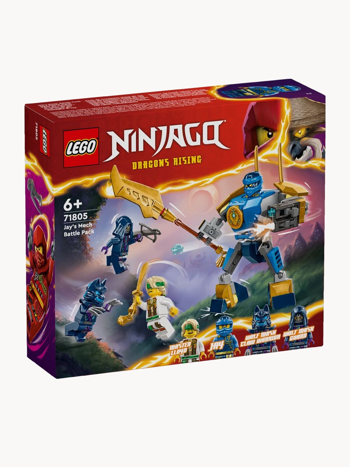Конструктор LEGO Ninjago 71805 Боевой робот Джея, разноцветный, 78 дет.