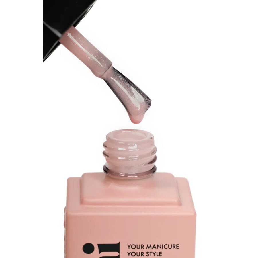 EMI, Камуфлирующая база Base Gel Искрящийся розовый №24, 15 мл