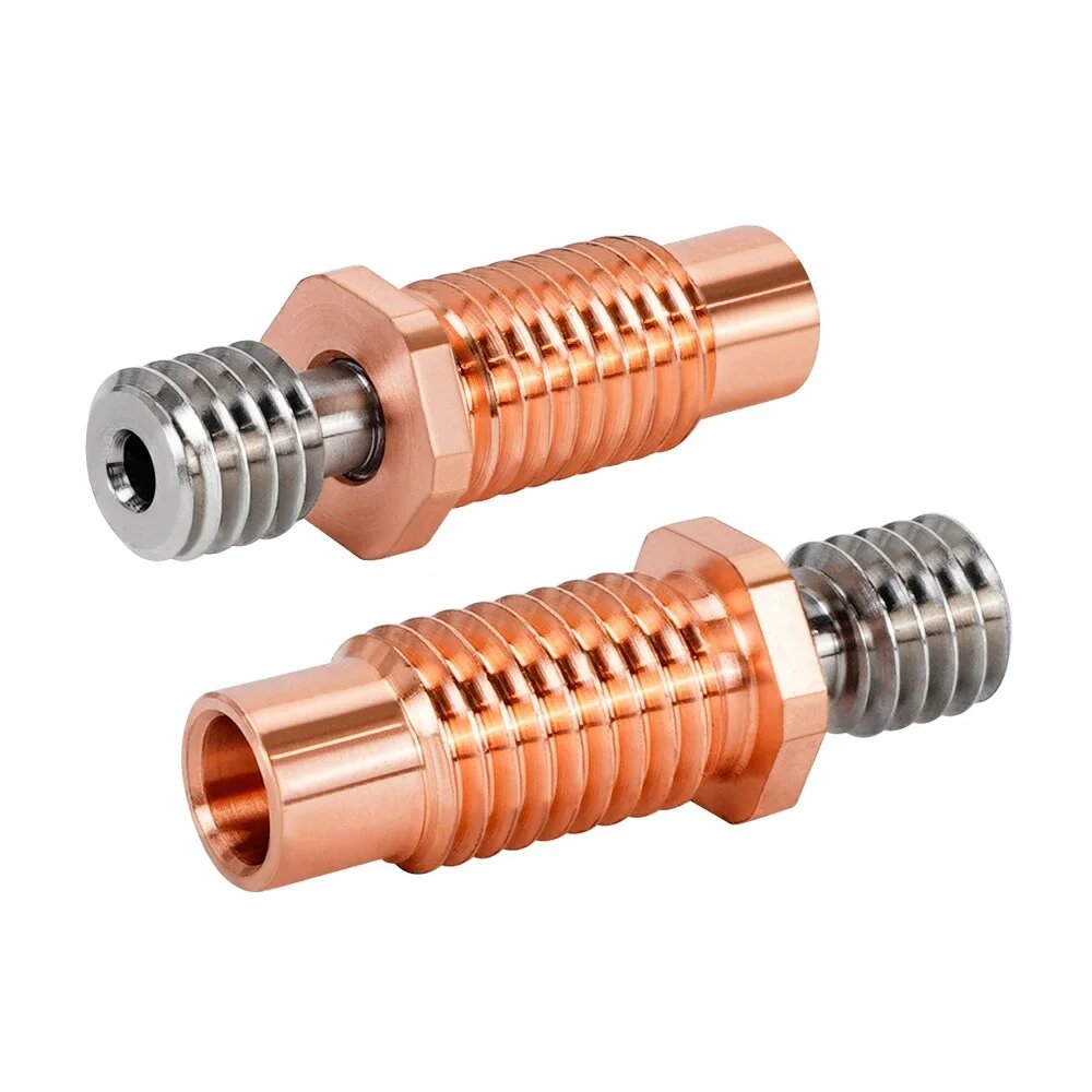 Горло e3d v6 латунный медный экструдер hotend биметаллическое изолированное горло для деталей 3D-принтера Ender 3