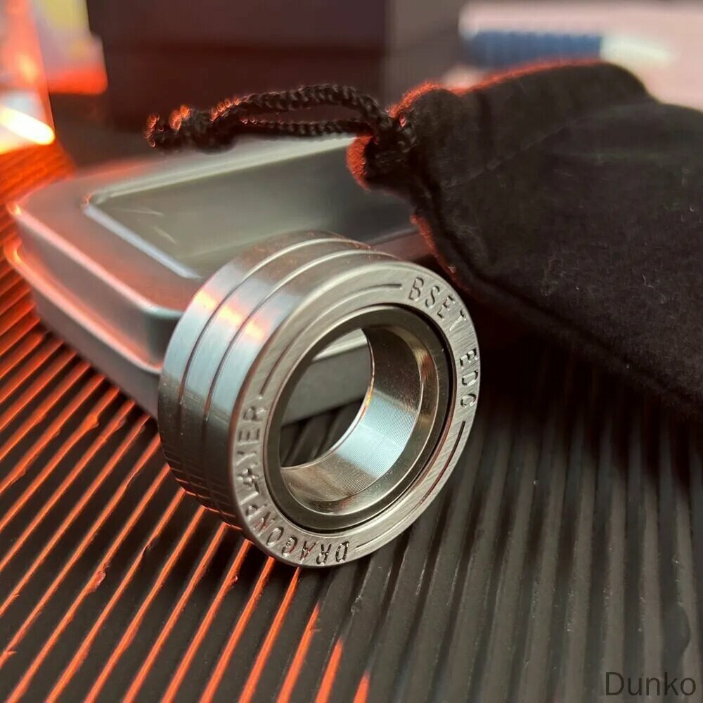 Вертушка-Спиннер, трещотка, металлический фиджет-кольцо в форме шины, EDC магнитные игрушки для снятия стресса взрослых