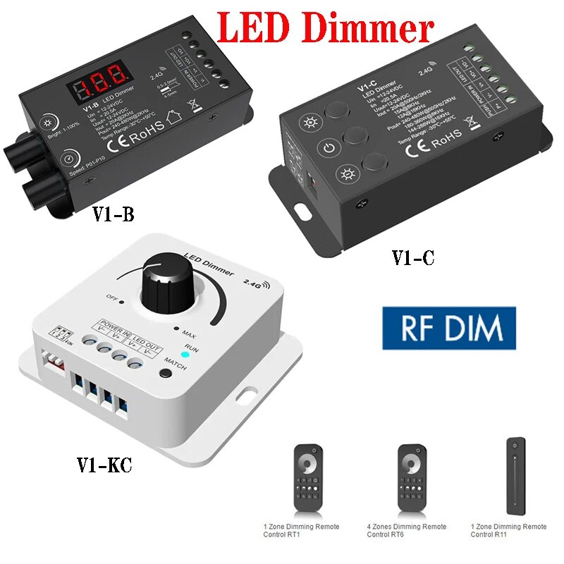 Диммер LED V1-B Dual Knob 12-36V — фото 1