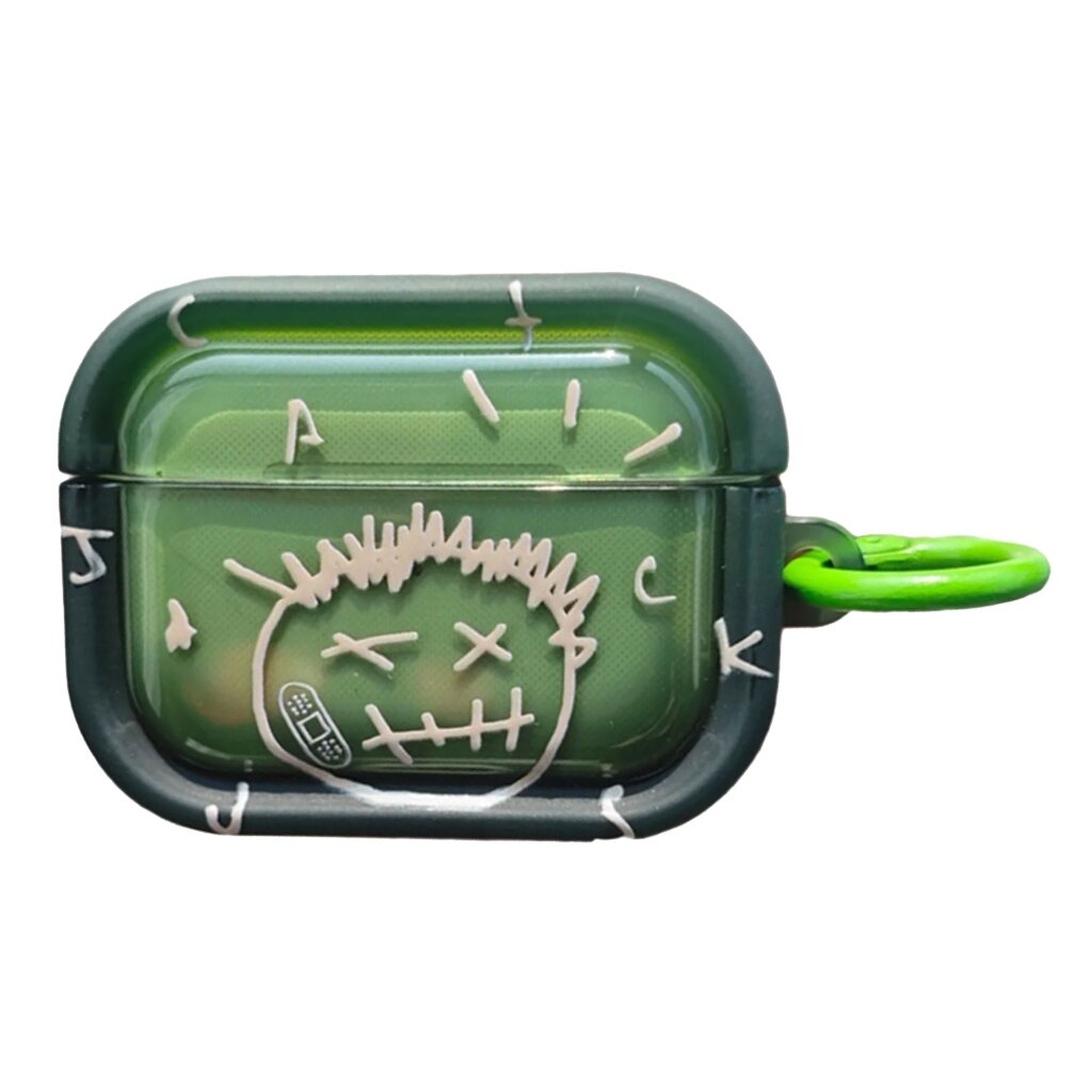 Защитный чехол для Bluetooth-гарнитуры Apple Creative Graffiti Edition-Зеленый-AirpodsPro