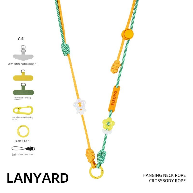 Ремешок для телефона на шею, регулируемый, для Apple, Huawei, наушников, с защитой от потери, держатель для бейджа,