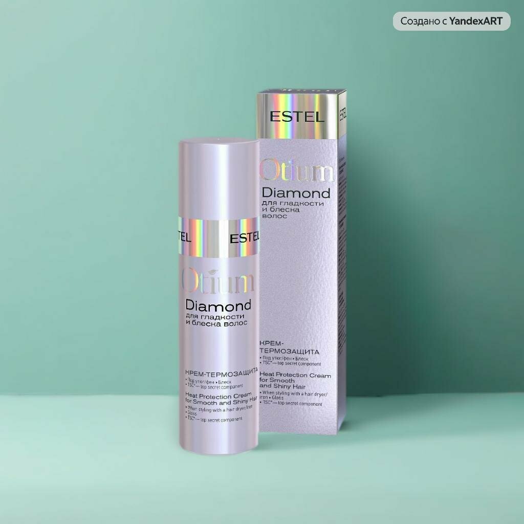 Крем-термозащита ESTEL Otium Diamond для гладкости и блеска волос, 100 мл