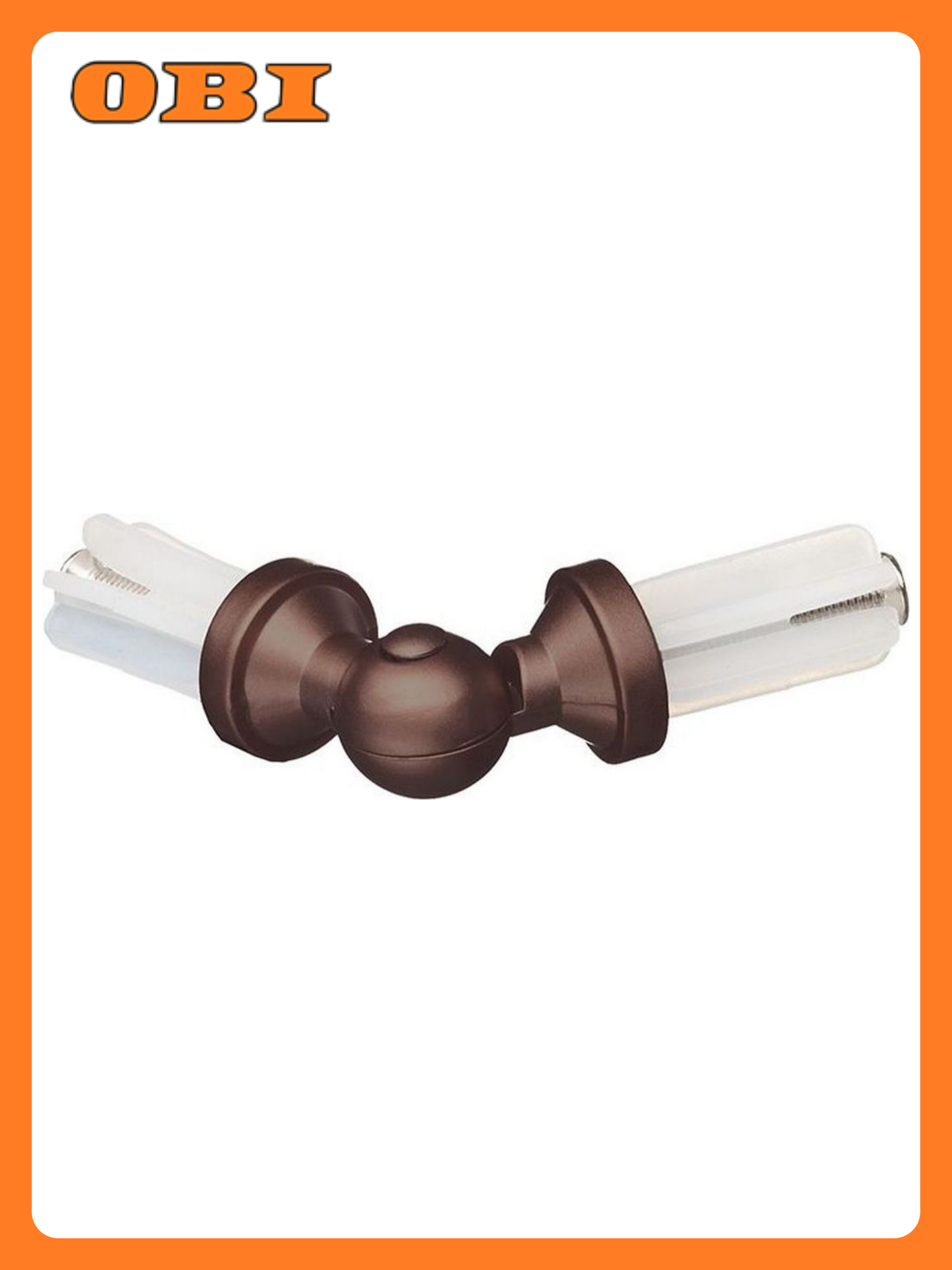 Эркер для штанги HOME ACCESSORY стальной сплав шоколад d16 мм 1 шт