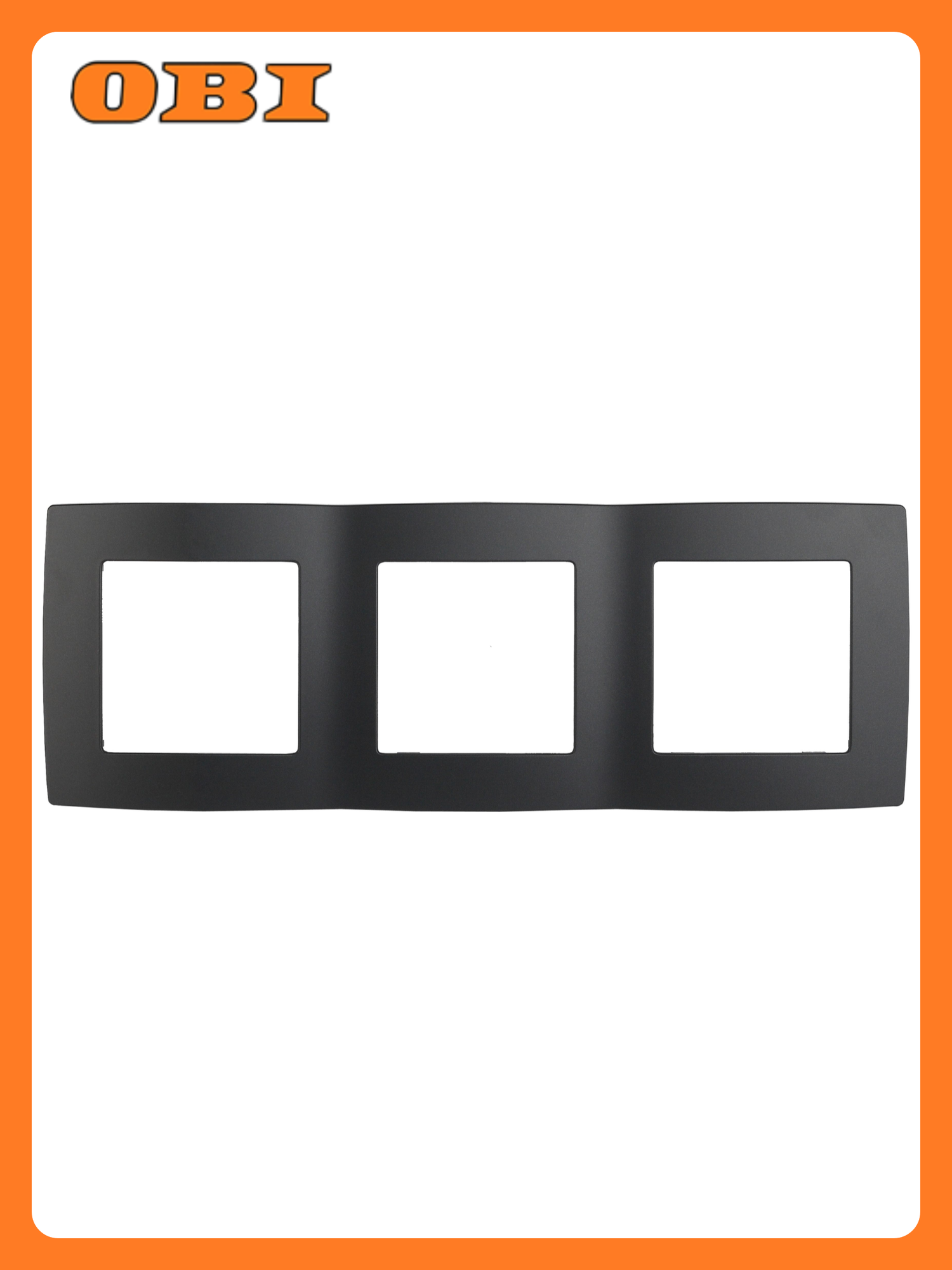 12-5003-05 ЭРА Рамка на 3 поста, Эра12, антрацит (15/150/3600)