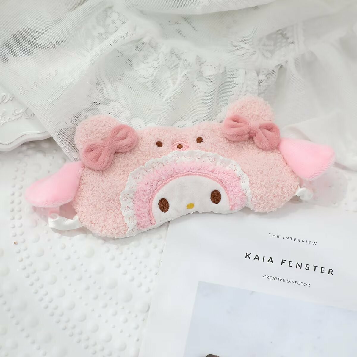 Милая мультяшная маска для сна, дорожная маска для глаз, светонепроницаемая маска для студентов и девушек, снимает усталость глаз, мягкая и дышащая защитная маска для глаз.