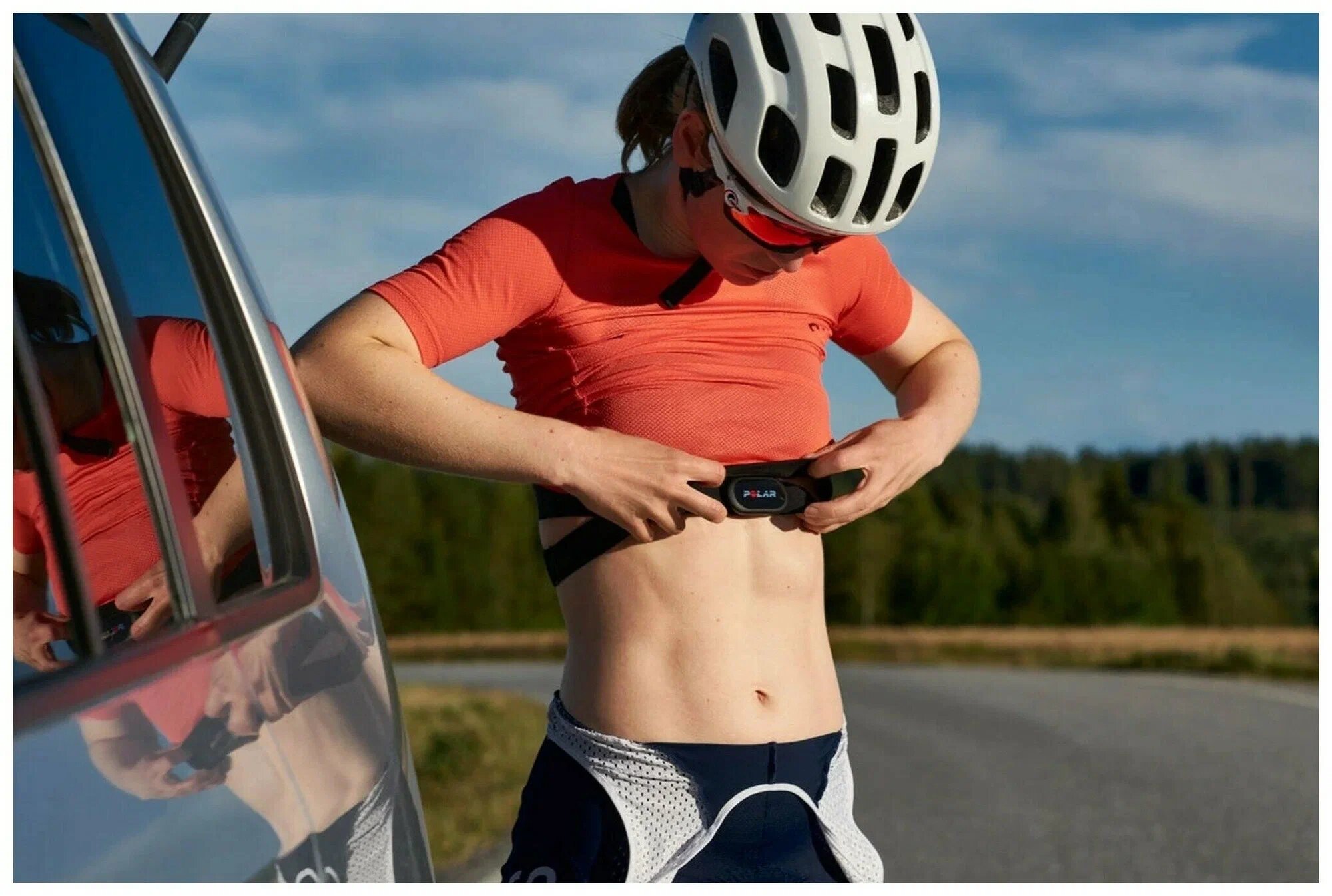 Нагрудный датчик пульсометр кардиодатчик Polar H10 HR Sensor blk M-XXL