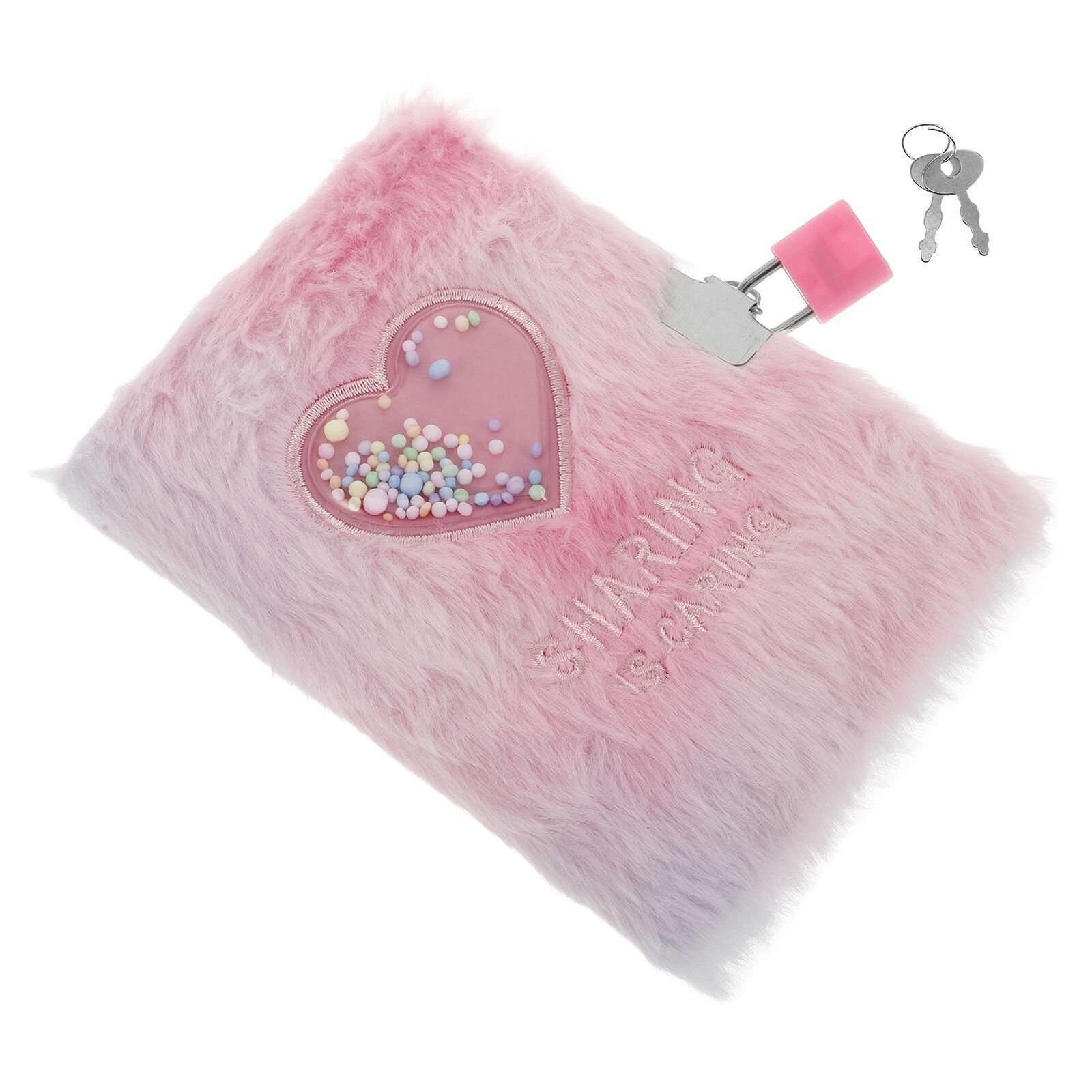 Дневник для девочек с замком, милый детский журнал для мультяшного блокнота 15.00X11.00X1.50CM