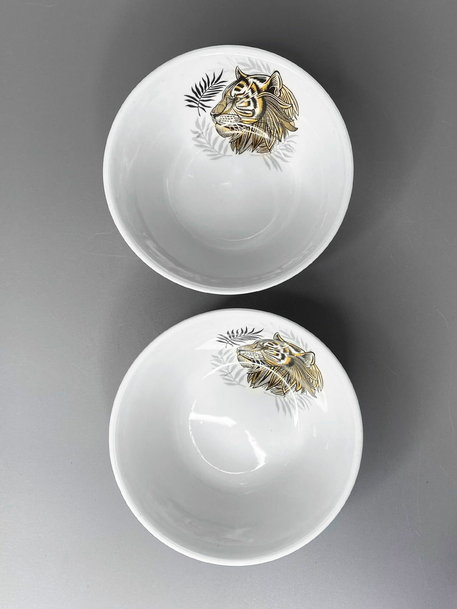 Салатники набор, "Серебряный тигр" 200 мл фарфоровые, федерация - 2 шт