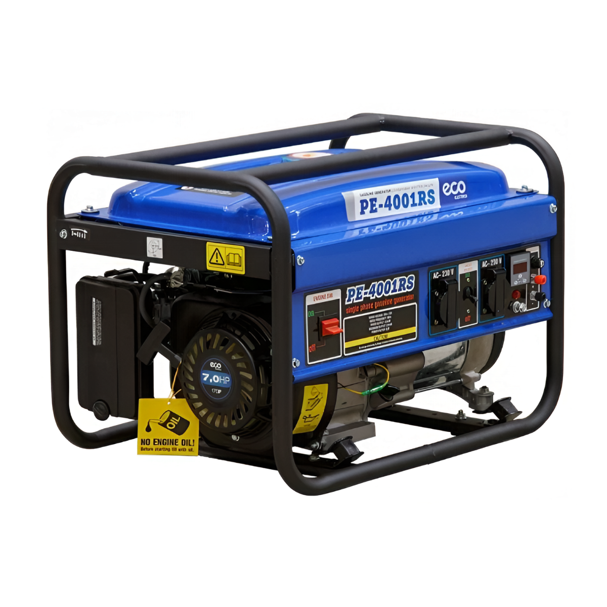 Генератор ECO PE-4001RS черный/синий, мощность 2,8кВт, 4х тактный, бензиновый