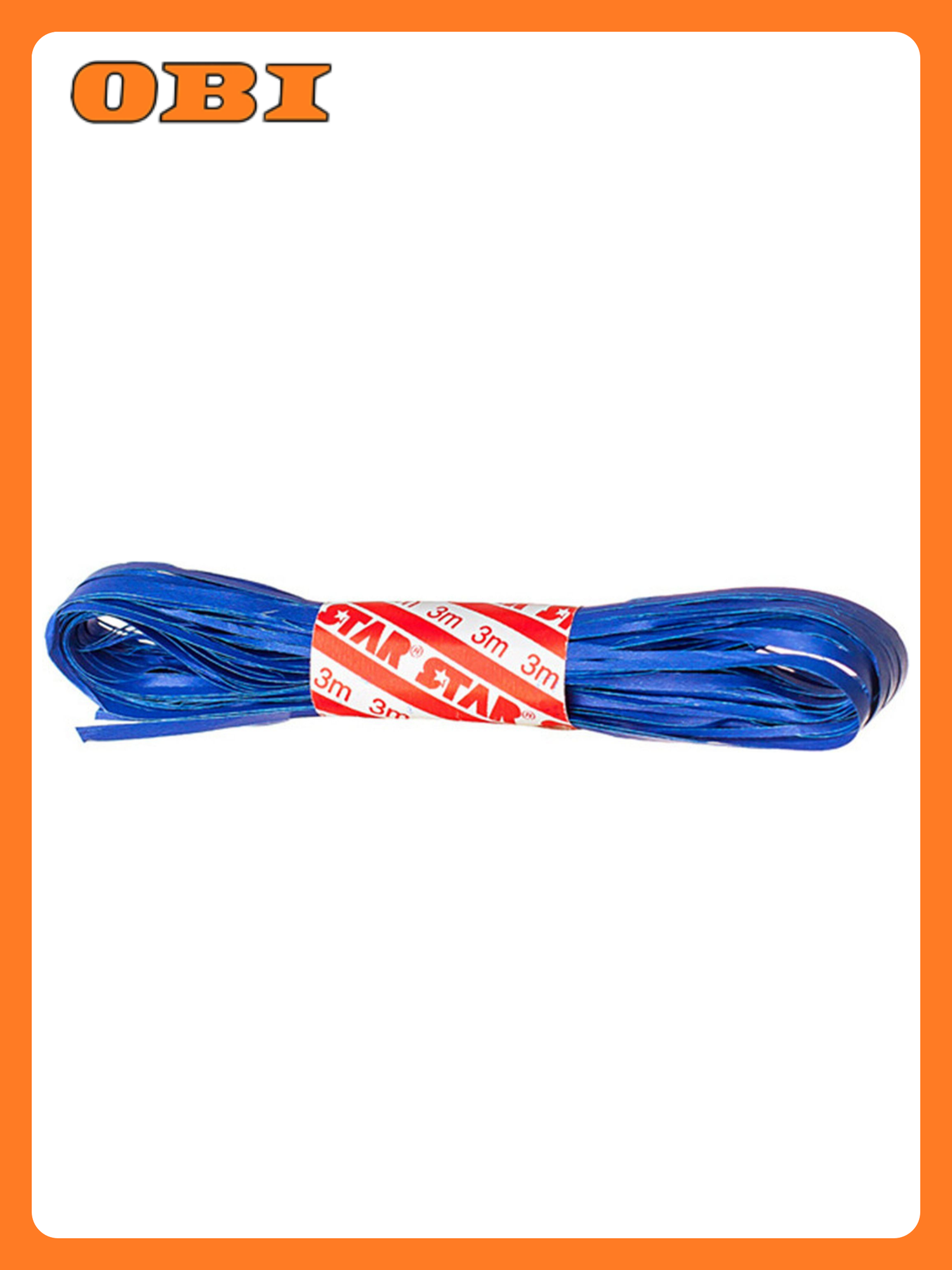 Лента упаковочная Азалия Декор, флористическая, голубая, 1,5x300 см