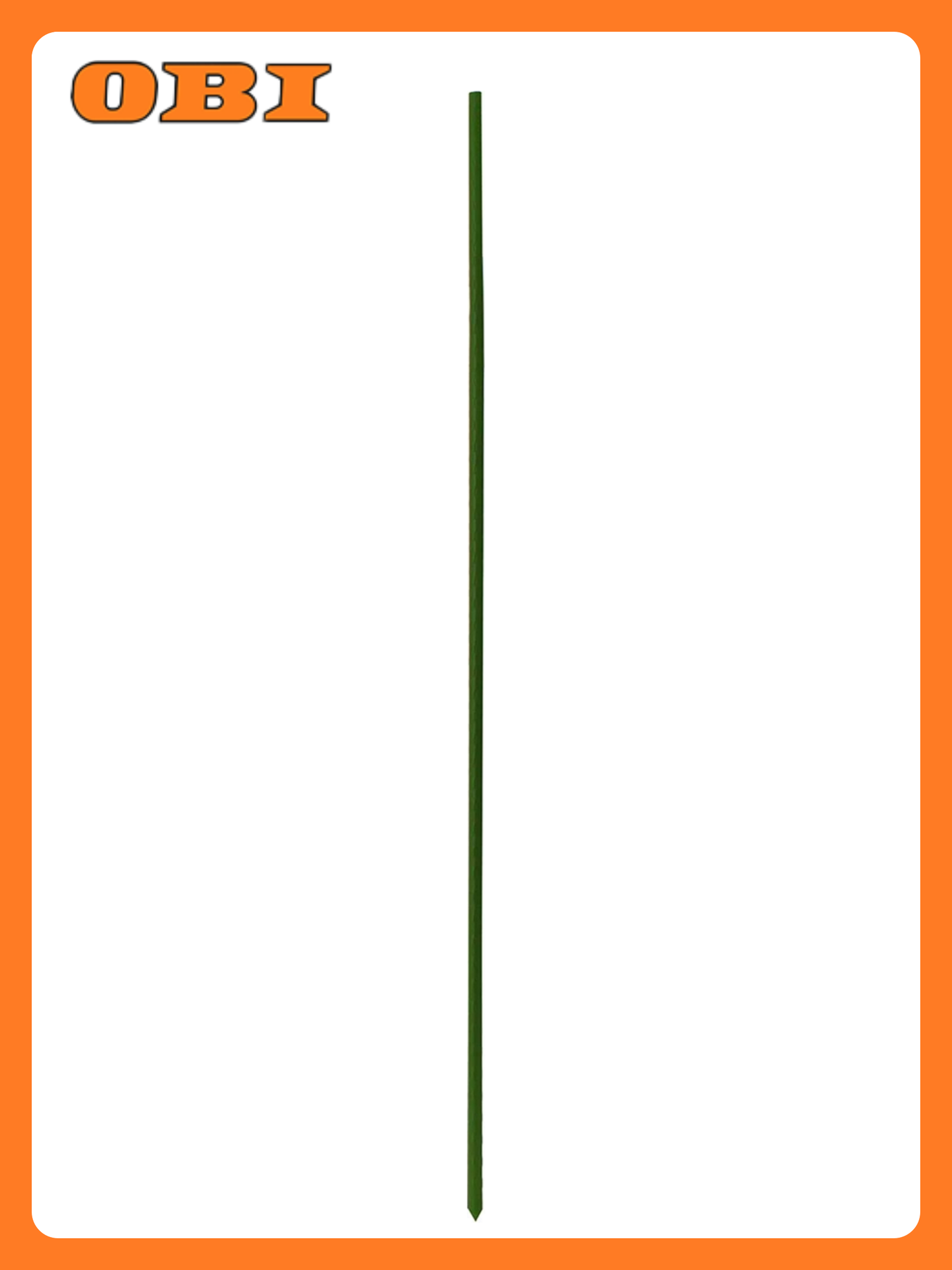 Опора GARDEN SHOW, неразборная, металл, пластик, высота 60 см, зеленая