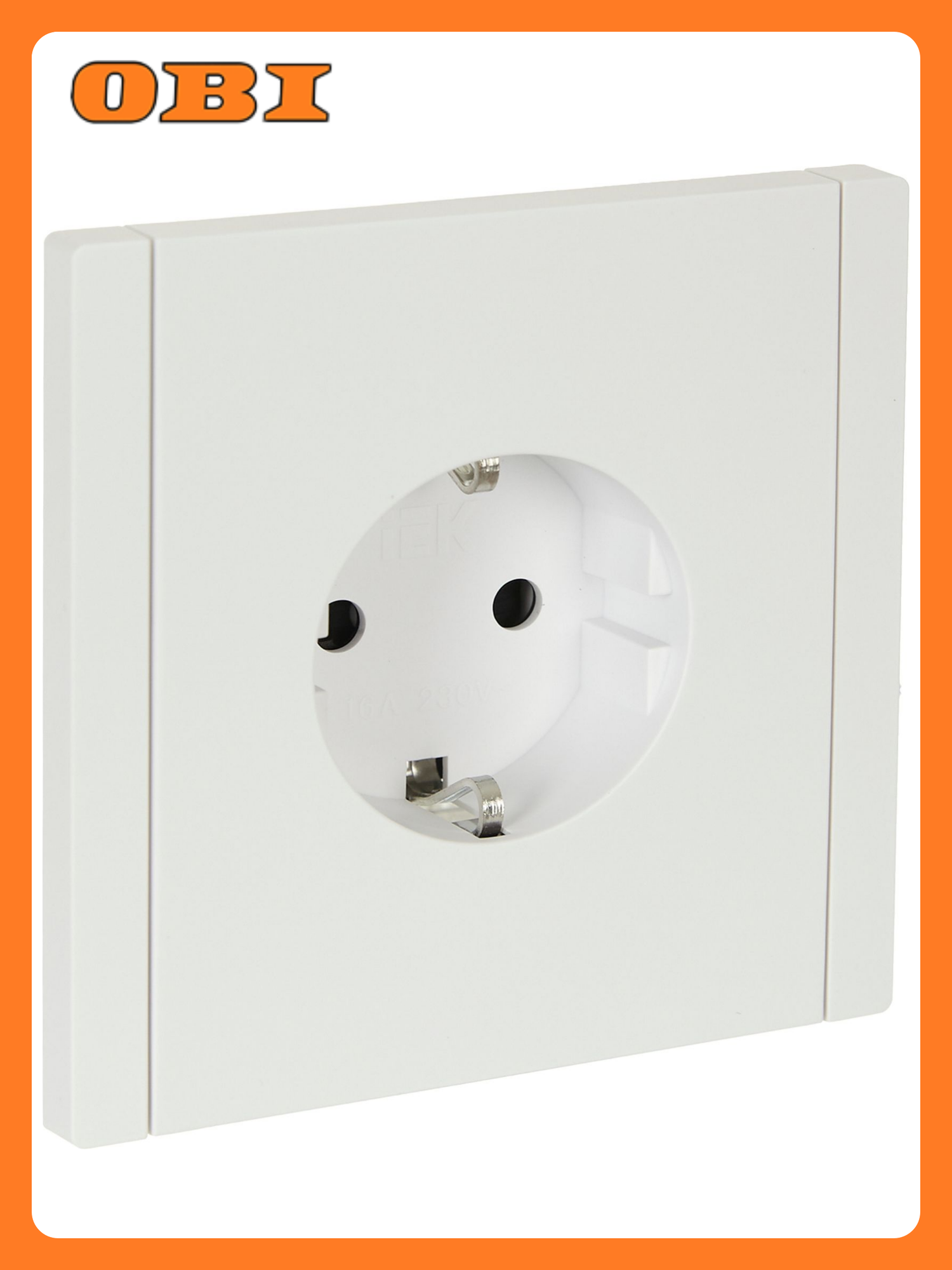 FORTE&PIANO Розетка 1-местная с заземлением с защитными шторками 16А FP213 белый IEK