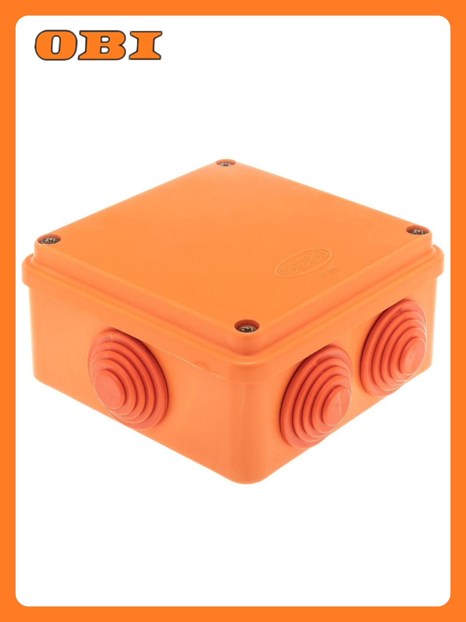 Распределительная коробка Gusi Electric С3В106 Нг 6 вводов 100х100х55 мм