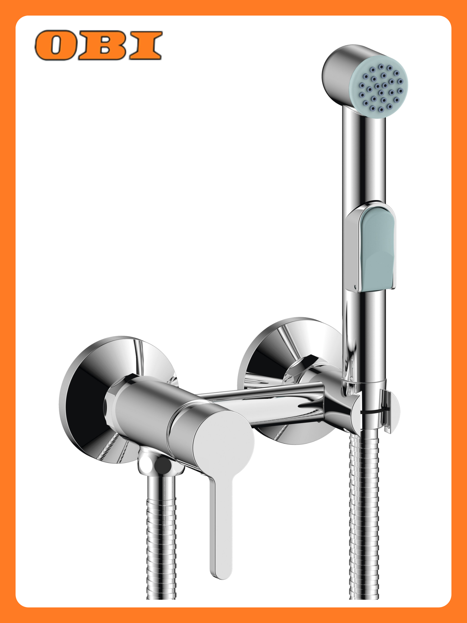 Смеситель для биде ARGO LEDA 25-07/2L настенный с лейкой хром