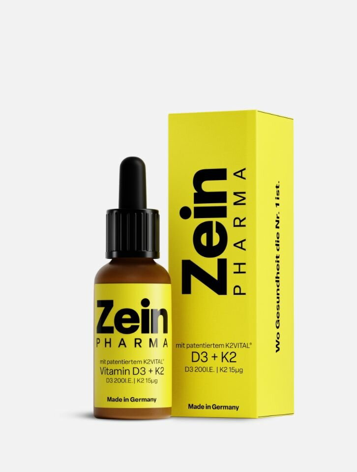 ZeinPharma витамин D3 200 I.E. + K2 15 ug для всей семьи капли 20 мл