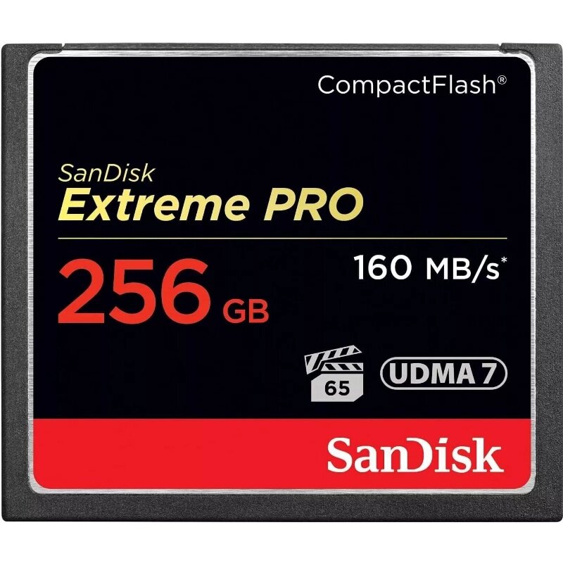 Карта памяти SanDisk CompactFlash Extreme Pro UDMA 7 256 ГБ SDCFXPS-256G-X46