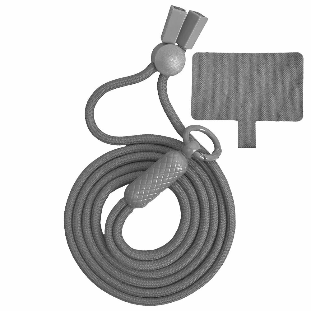 Прочные универсальные ремни для мобильных телефонов, подвесной шнур на шею, регулируемый нейлоновый ремешок через плечо для мобильного телефона, подходит для всех смартфонов Gray