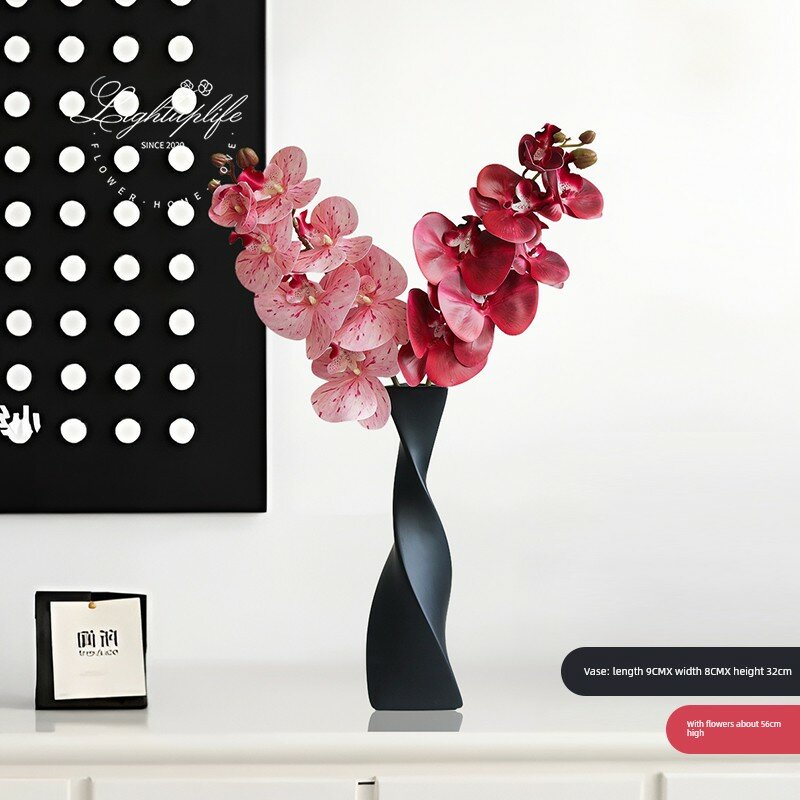 Французская ваза с уникальным дизайном, нишевая, в стиле лёгкой роскоши, высококачественная керамическая емкость для