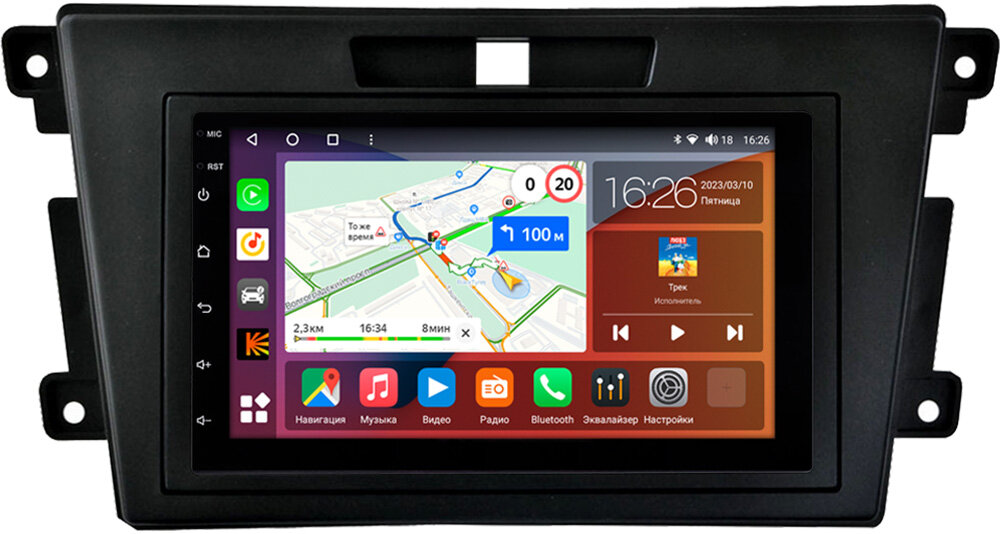 Штатная магнитола Mazda CX-7 2006-2012 Canbox EVO 5822-RP-MZCXB-344 Android 14 (4G-SIM, 8/256, DSP, QLed, AI, 360)