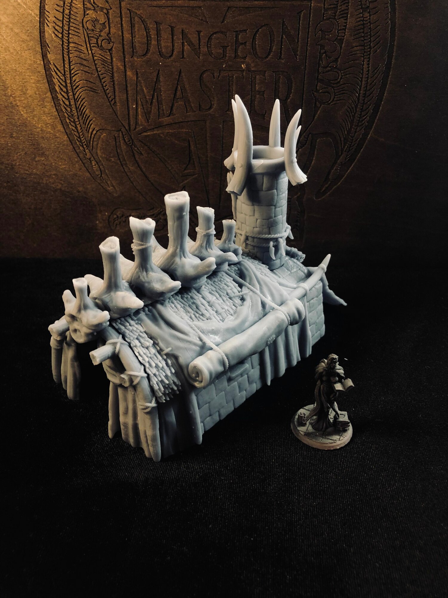 Большой, орочий дом - Террейн, Миниатюра для настольных игр DnD, ДнД, Dungeons & Dragons, Pathfinder.