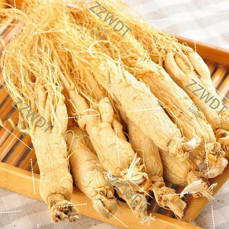 Китайский белый женьшень Panax выдержанный 6 лет, сушеные целые корни 150 г