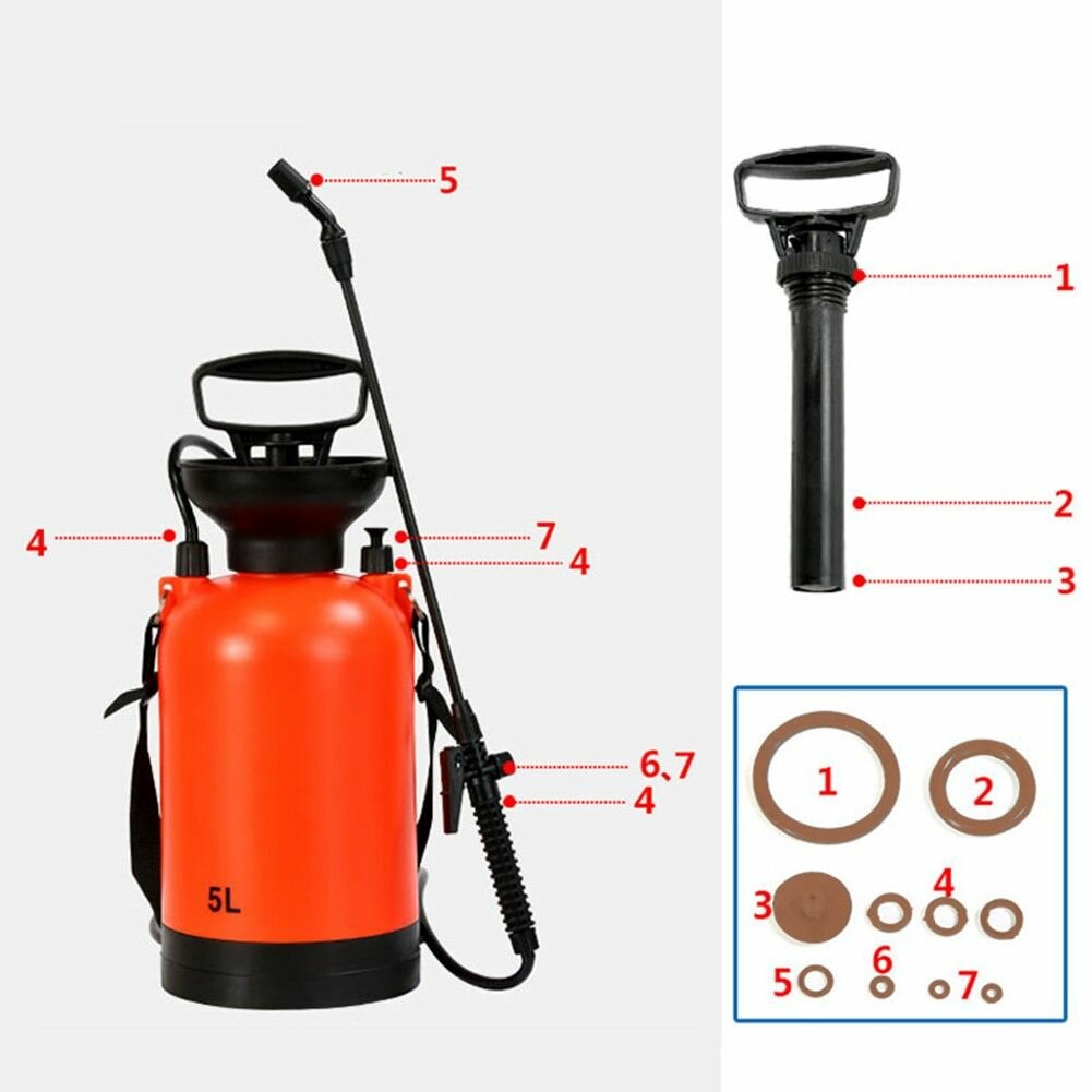OZ-SPTP 10 шт./компл. резиновые уплотнительные кольца для садового распылителя, запасные части для портативного распылителя--
