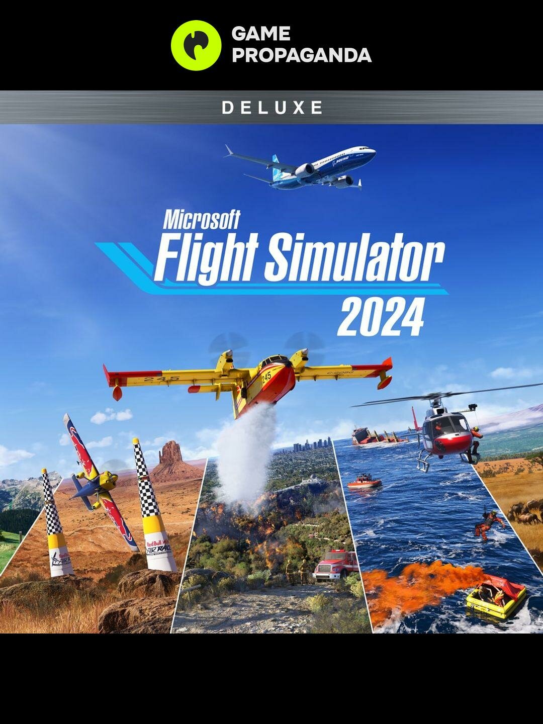 Игра Microsoft Flight Simulator 2024 - Deluxe Edition PS5 + 180 TRY на баланс PSN. Турция. Цифровая версия